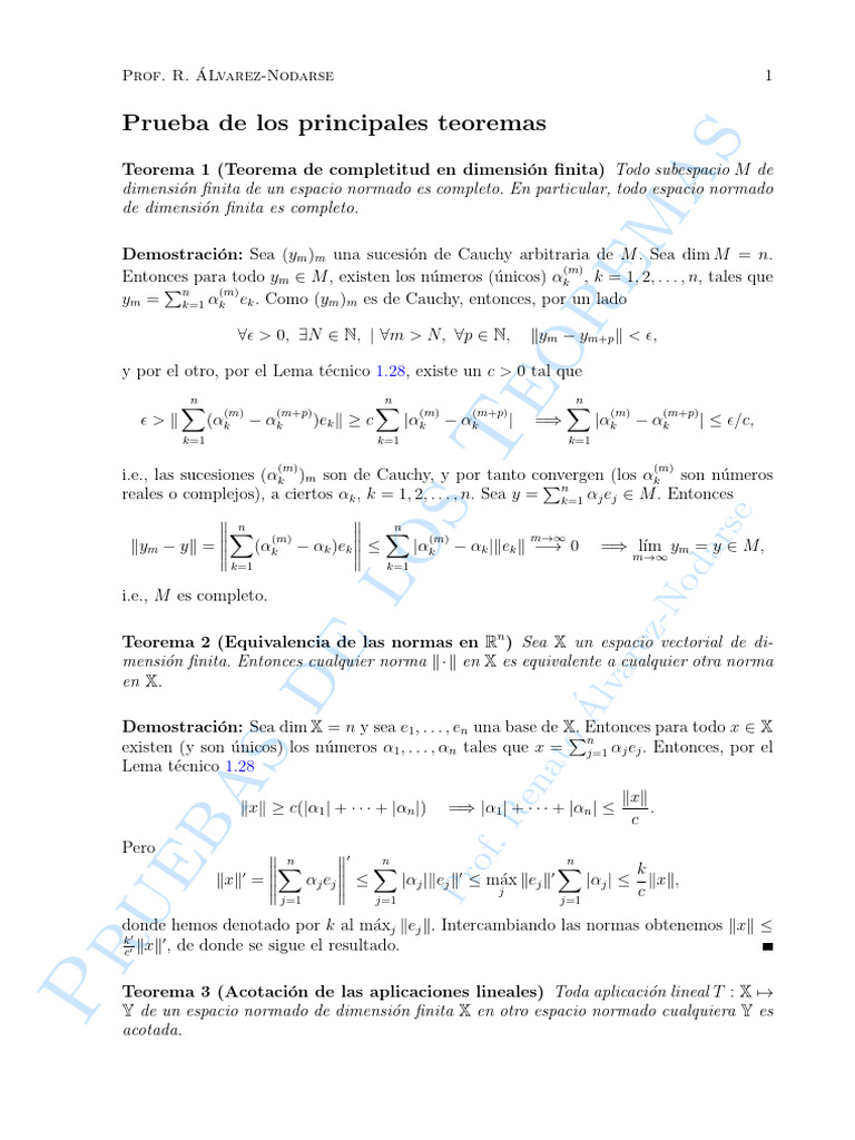 prueba-teoremas DFVV | PDF | Derivado | Función (Matemáticas)