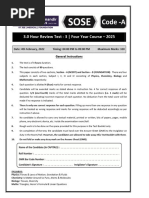 PWNSAT - Sample Paper - Class - 7th - Questions | PDF | Heart