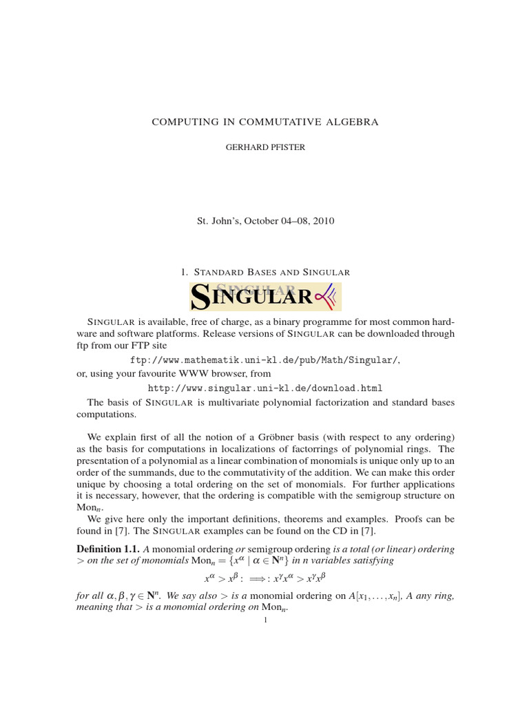(+1) Compting App Comtativ Algebre | PDF | Basis (Linear Algebra) | Geometry