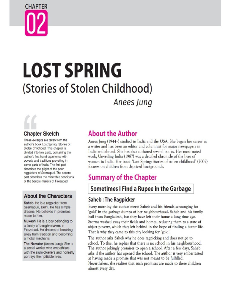 Lost Spring All in One Material | PDF