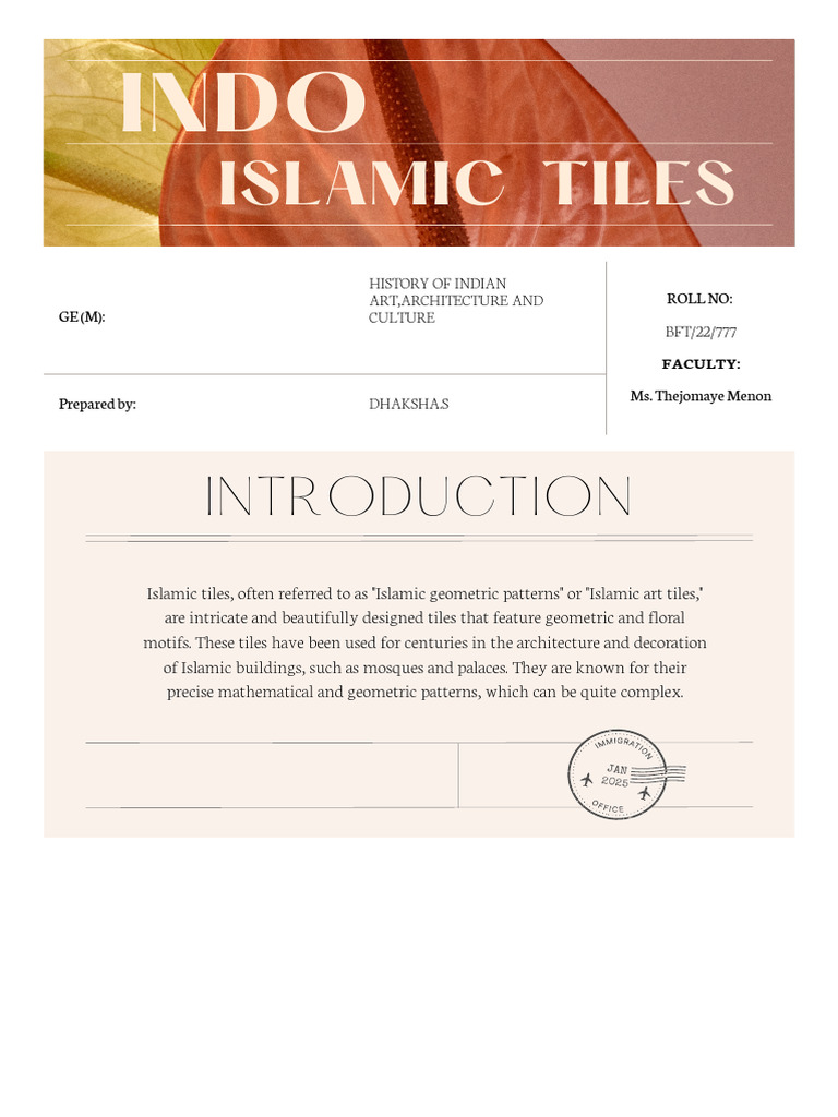 Islamic Tiles Pdf Tile Pattern