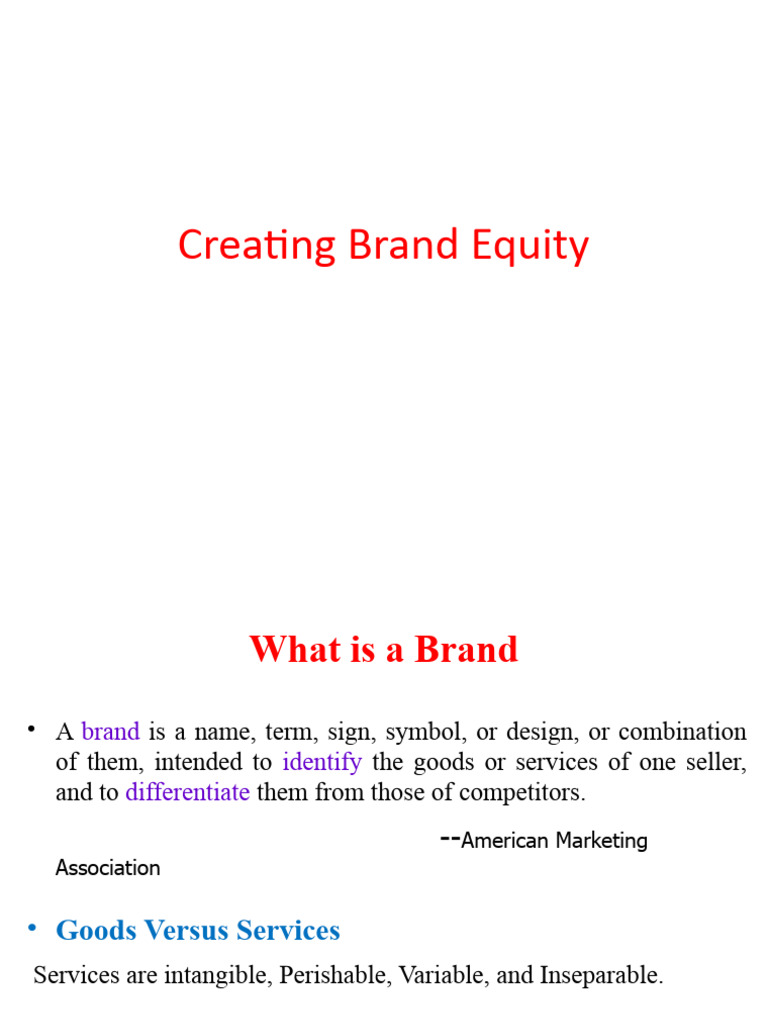 Creating Brand Equity | PDF