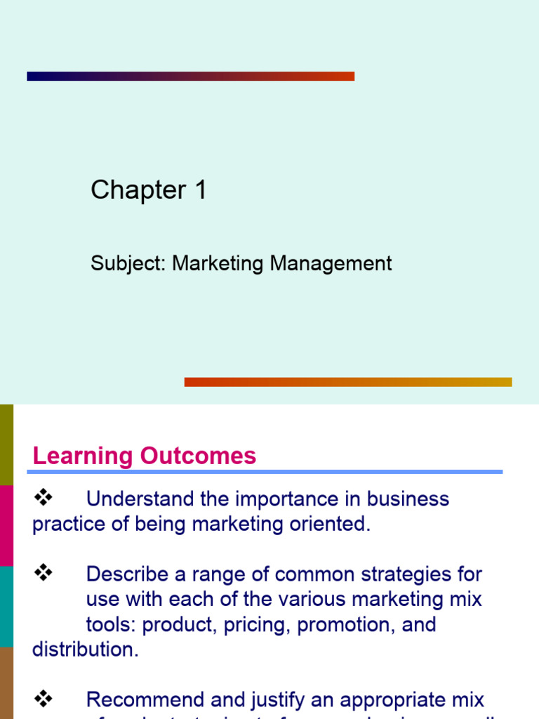 Chap 1 Defining Marketing For The 21st Century | Download Free PDF | Marketing | Marketing ...