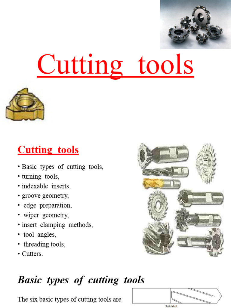 Cutting Tools in Industrial Automation | PDF | Machining | Mechanical Engineering