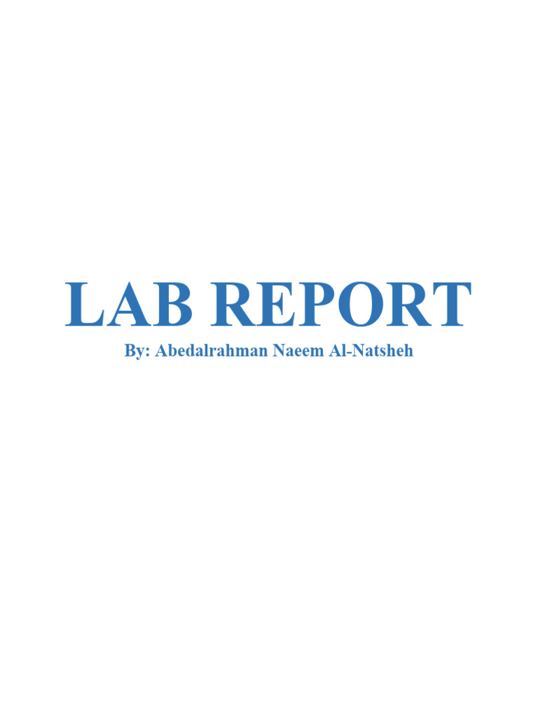 Lab Report | PDF | Electrical Resistivity And Conductivity | Area