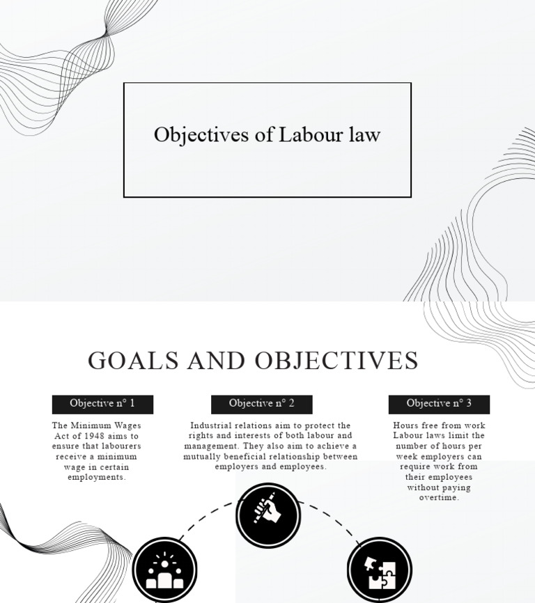 Objecctives of Labour Law | PDF
