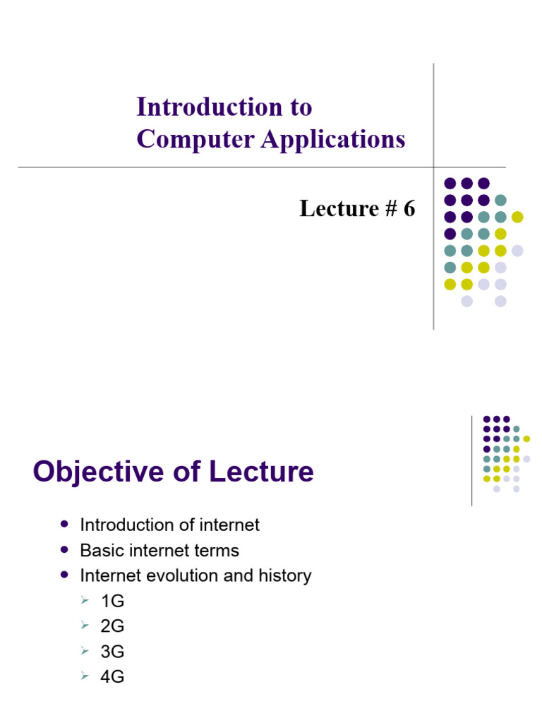 ITC Lec 6 | PDF | World Wide Web | Internet & Web