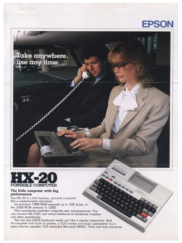 Epson HX20 Leaflet | PDF