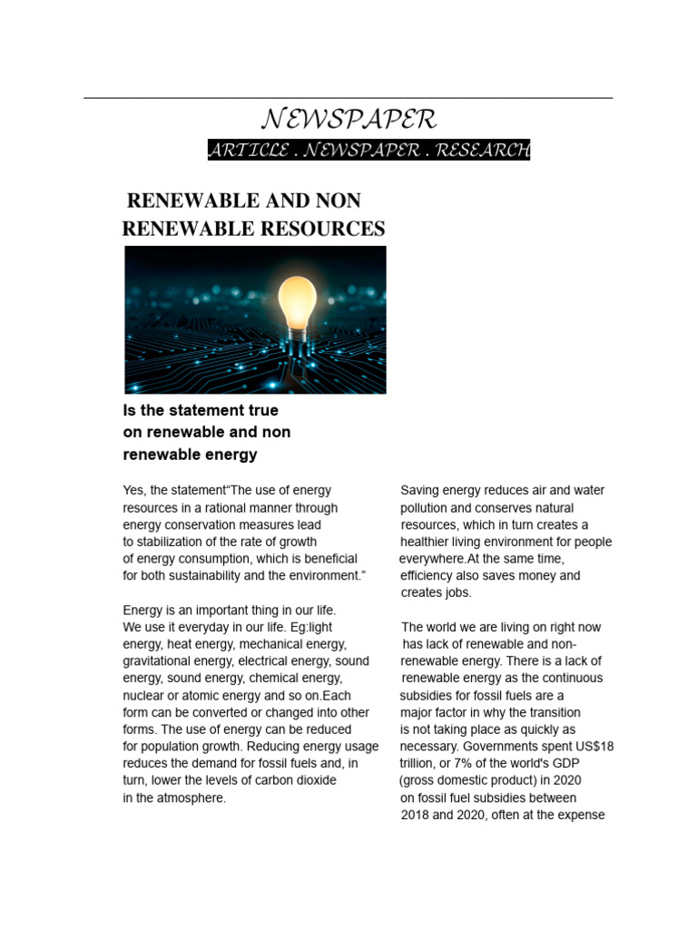 Science Newspaper | PDF