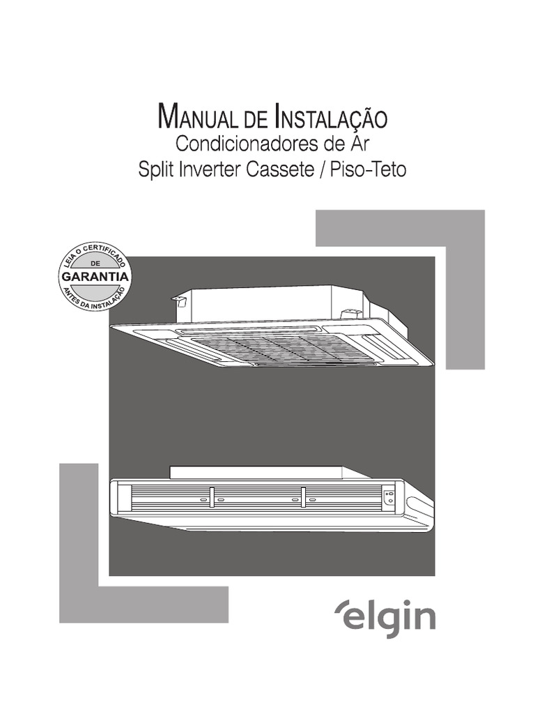Manual - Piso Teto Eco Inverter e Cassete Eco Inverter - Manual de ... Manual - Piso Teto Eco Inverter e Cassete Eco Inverter - Manual de ...