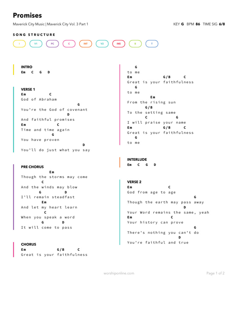 Promises | PDF | Song Structure | Theology