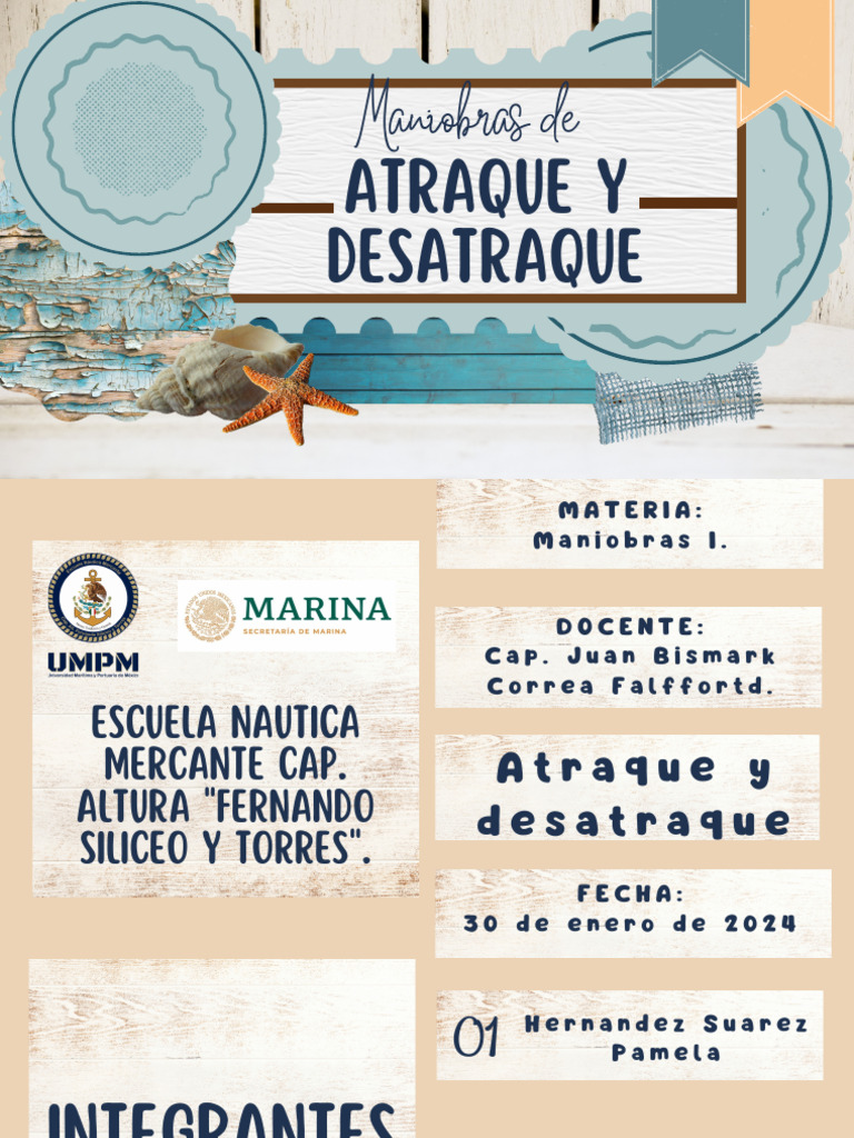Maniobras de Atraque y Desatraque - Equipo 5 | PDF | Buques ...