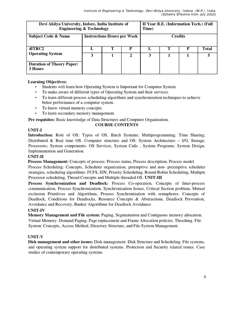 4ITRC2 | Download Free PDF | Process (Computing) | Scheduling (Computing)
