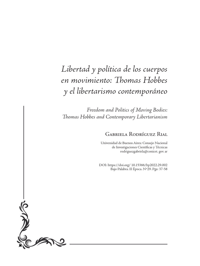 RODRÍGUEZ RIAL, Gabriela, Libertad Política de Los Cuerpos en ...