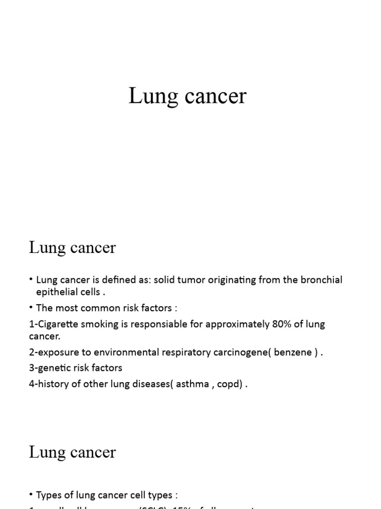 Lung Cancer | PDF | Lung Cancer | Clinical Medicine