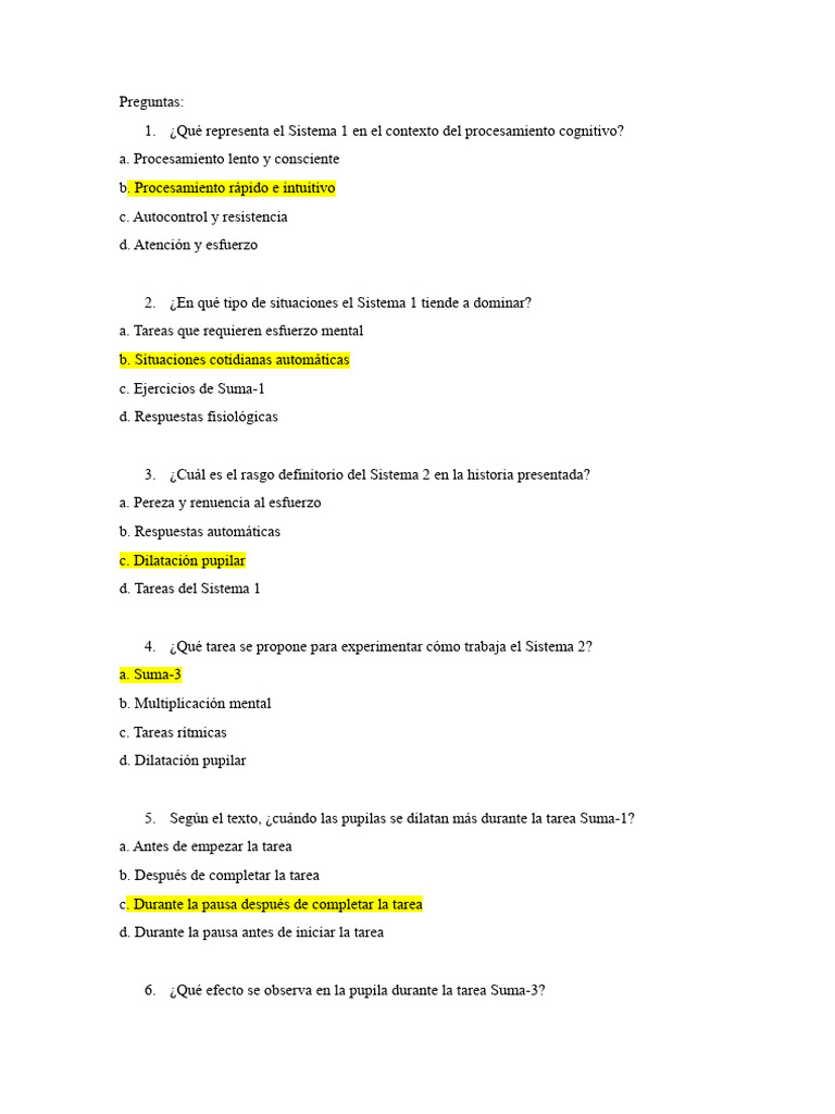 Pensar Rapido Pensar Despacio | PDF | Mente | Pensamiento