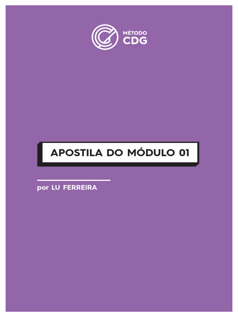 Método CDG - Apostila Do Módulo 01 | PDF | Tempo | Internet