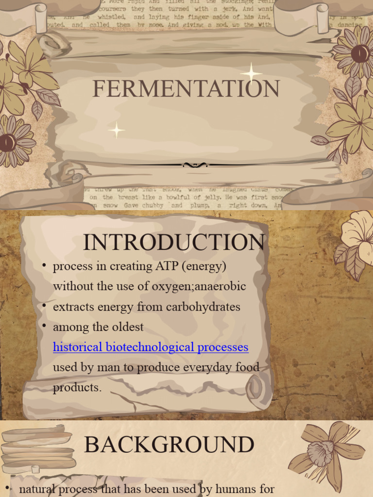Fermentation | PDF | Fermentation | Chemistry