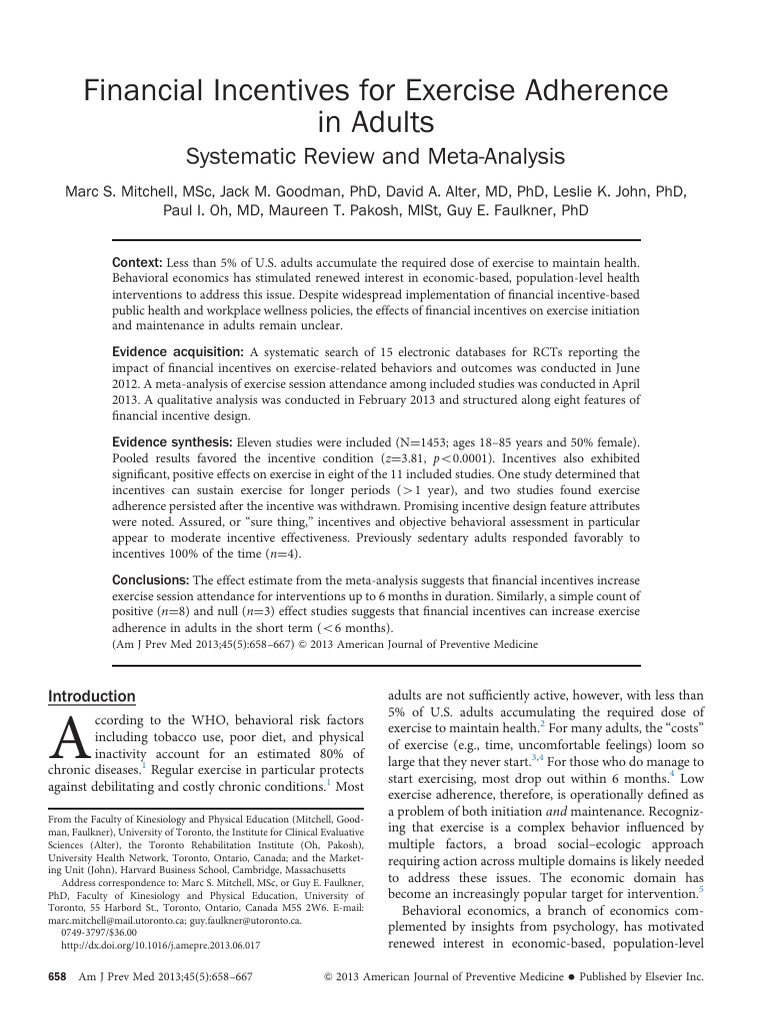 Mitchell 2013 | PDF | Data Analysis | Meta Analysis