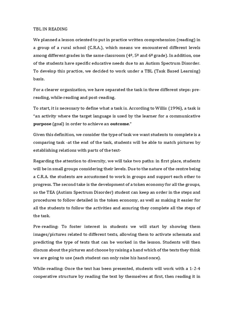 Practical Case - TBL | PDF | Neuroscience | Education Theory