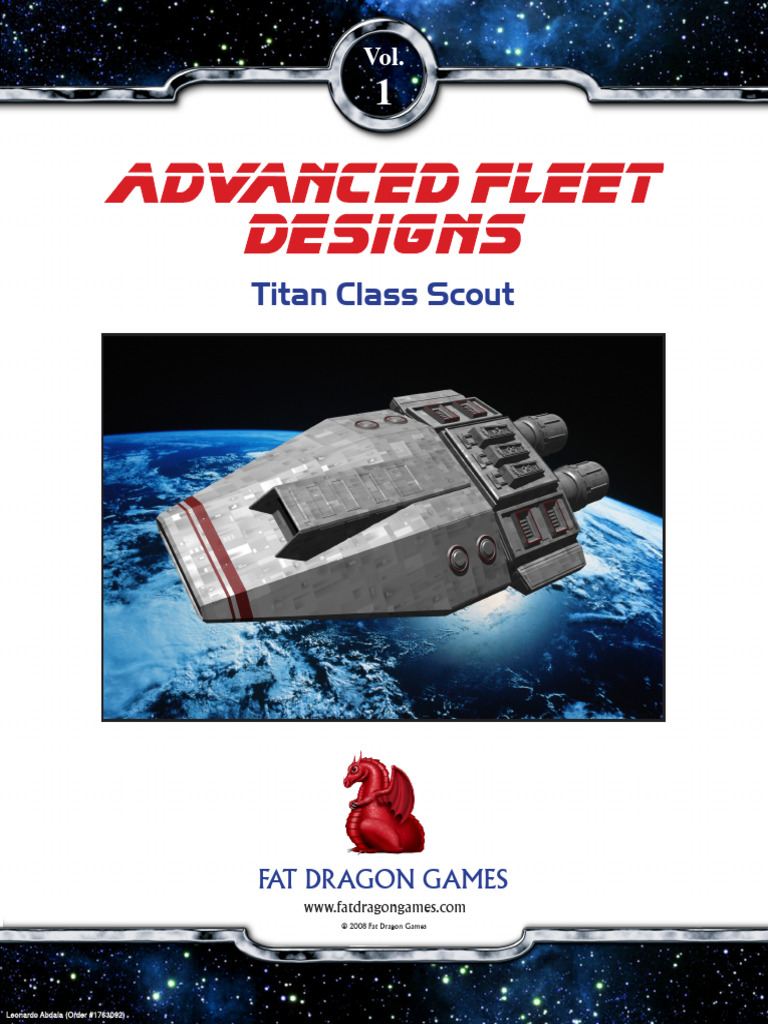 Advanced Fleet Designs Titan Class Scout | PDF | Ships
