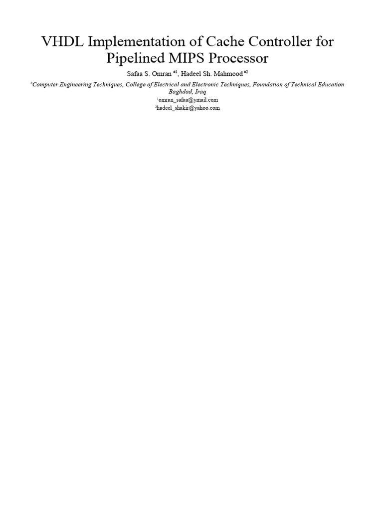 3rd Paper | PDF | Cpu Cache | Central Processing Unit