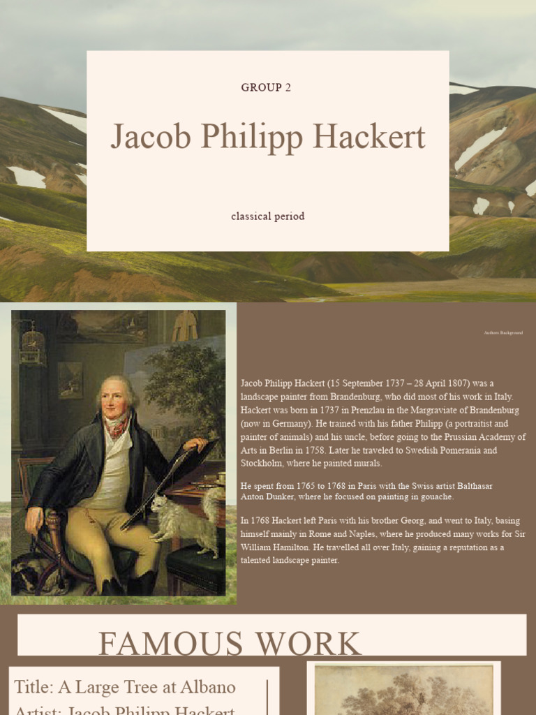 Jacob Philipp Hackert | PDF