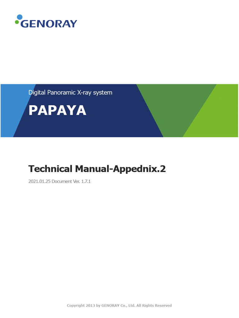 (PAPAYA Slim) Technical Manual Eng Ver 1.7.1 (Appendix.2) | PDF | Computing | Equipment