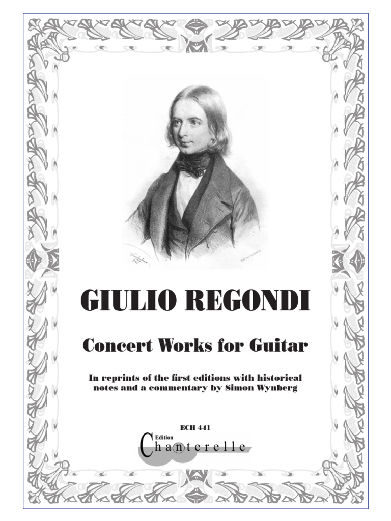 Chanterelle Concert Works For Guitar Giulio Regondi Composer Simon ...