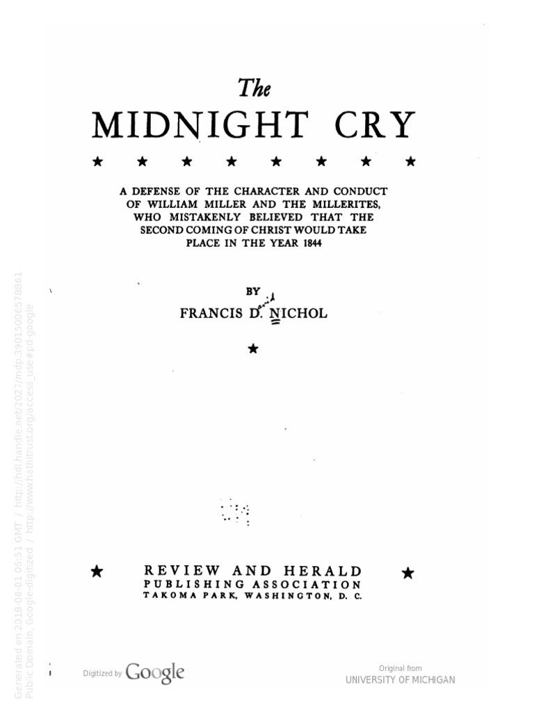 The Midnight Cry | PDF | Witness | Thought