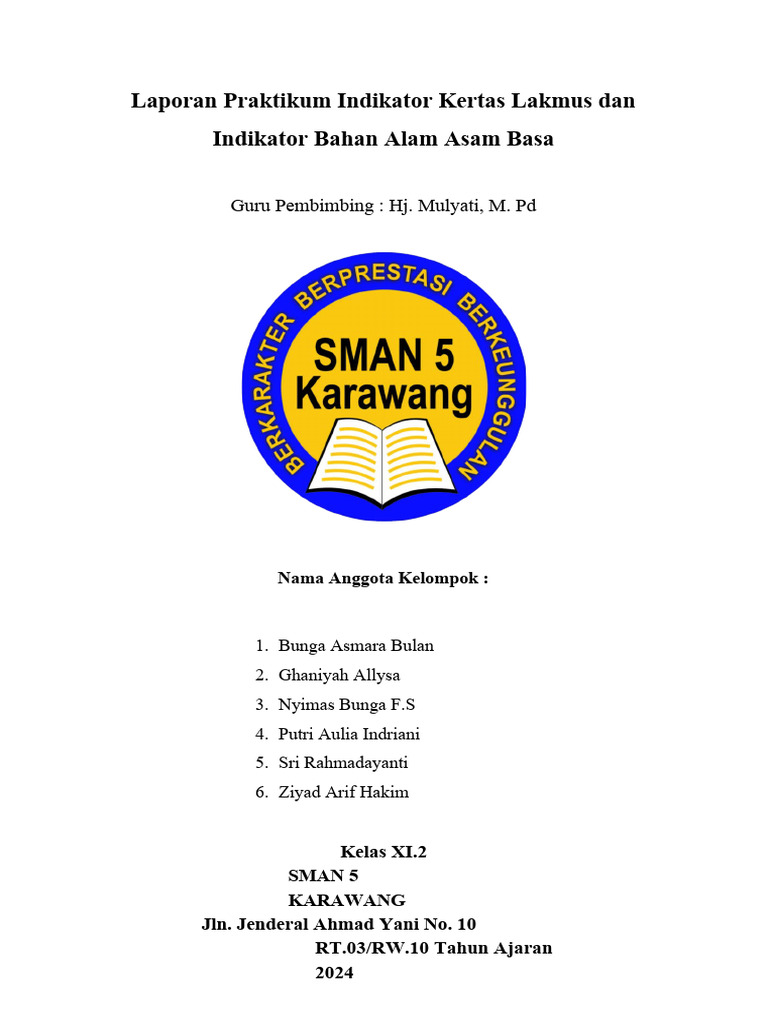 Praktikum Kertas Lakmus Asam Basa | PDF