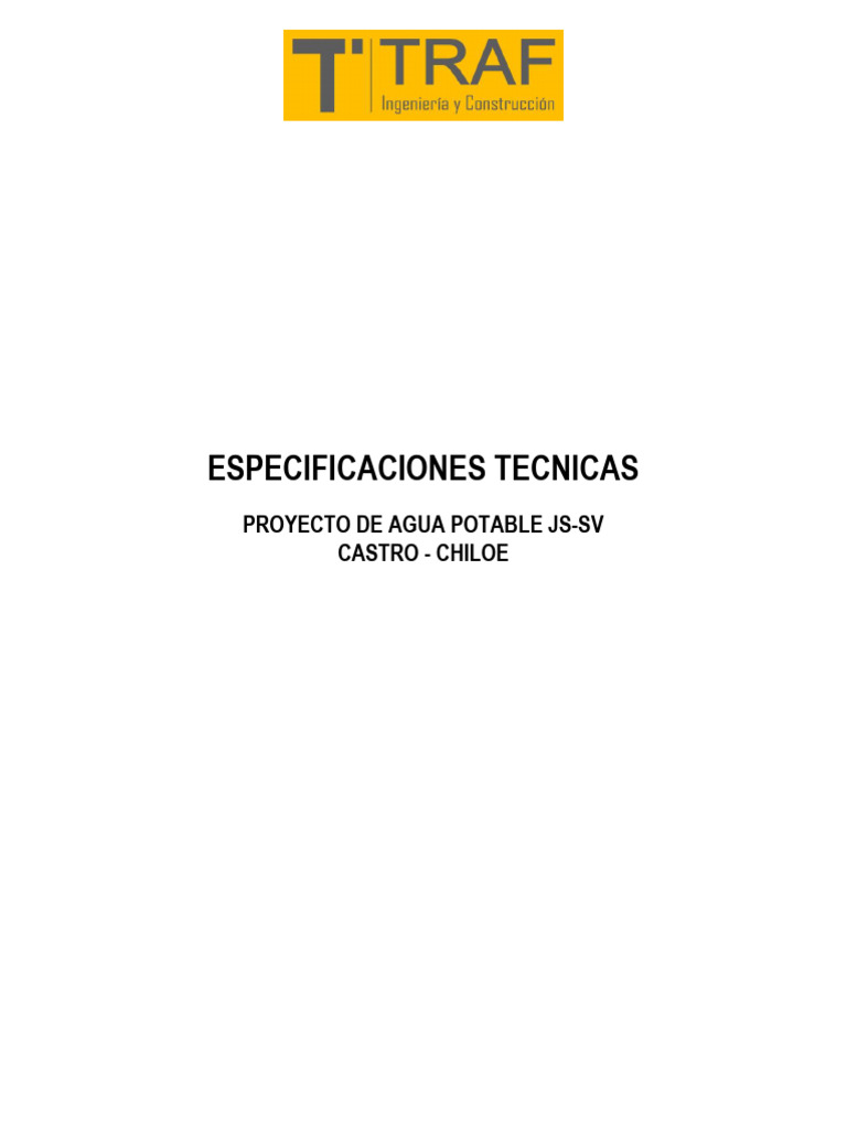 AI-CC-03 - EETT Proyecto Agua Potable JS-SV | PDF | Agua