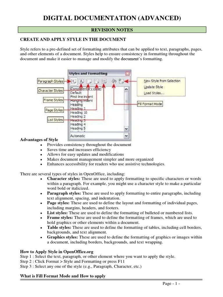 01 Digital Documentation Advanced 1 | Download Free PDF | Page Layout ...