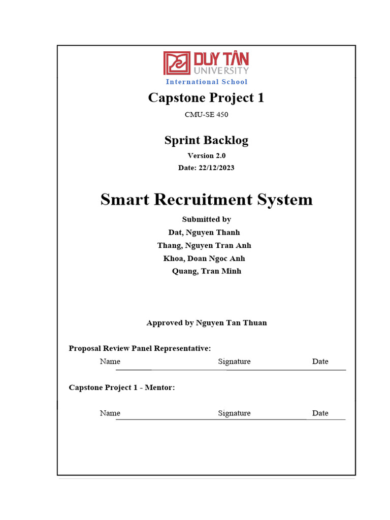 C1SE.19 SprintBacklog SRS v2.0 | PDF | Scrum (Software Development) | Software