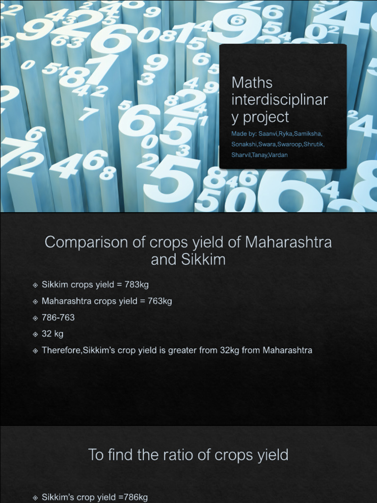 Maths Interdisciplinary Project PDF | PDF