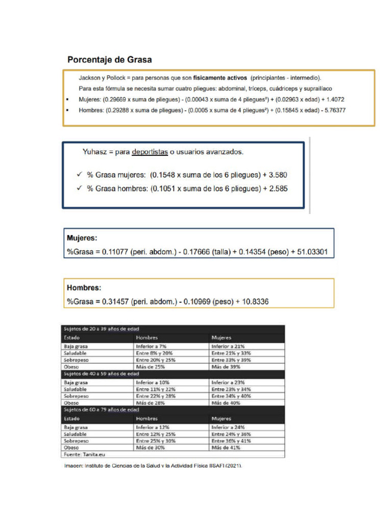 Formulas Grasa | PDF