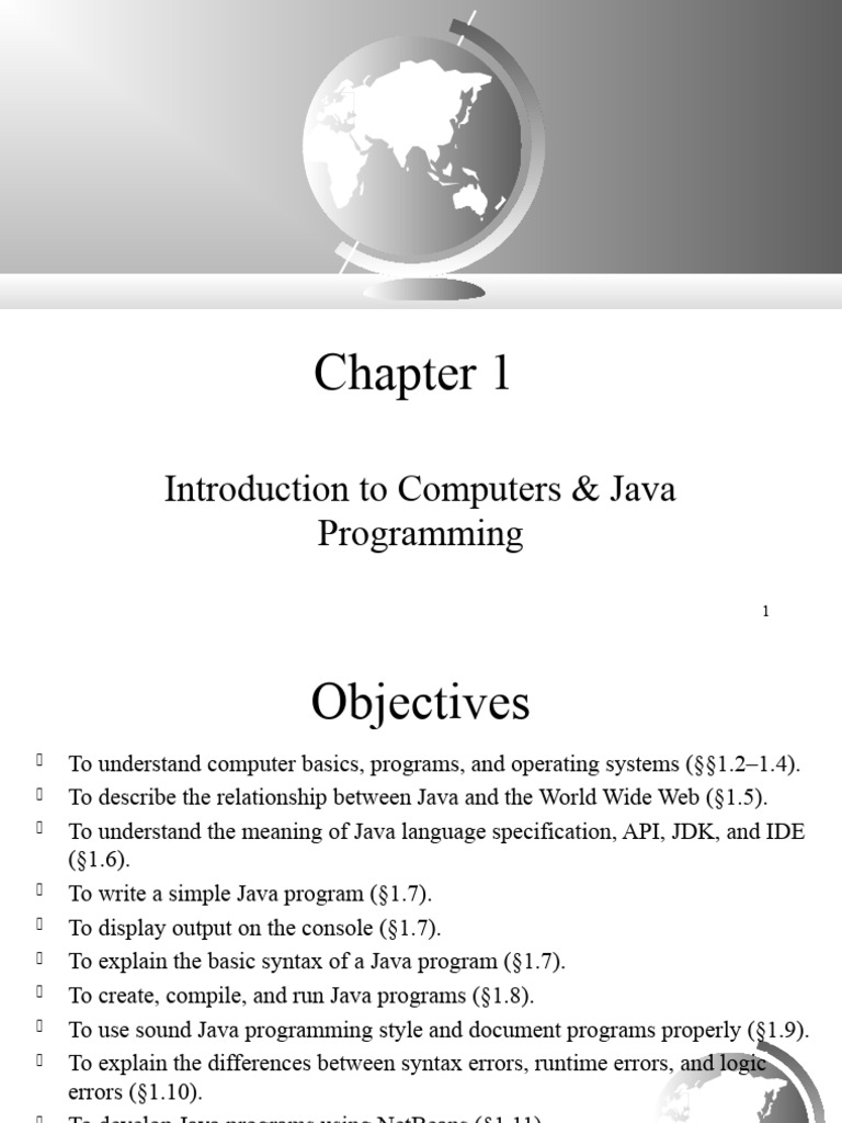 Chapter 1 - Introduction To Computers and Programming | PDF | Computer Data Storage | Java ...