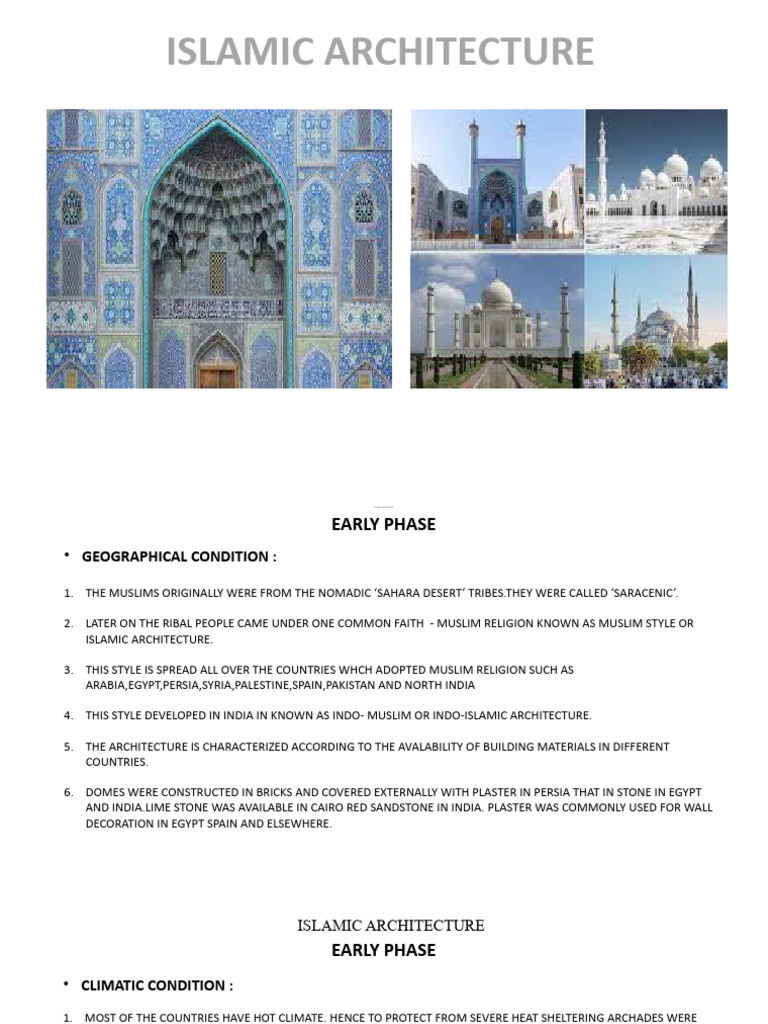 Indo-Islamic Architecture Overview | PDF | Architectural Elements ...