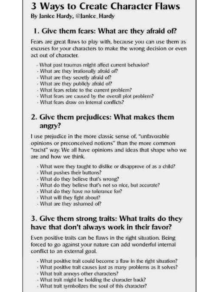 Writing Prompts, World Building Tips and Character Sheets - How To ...