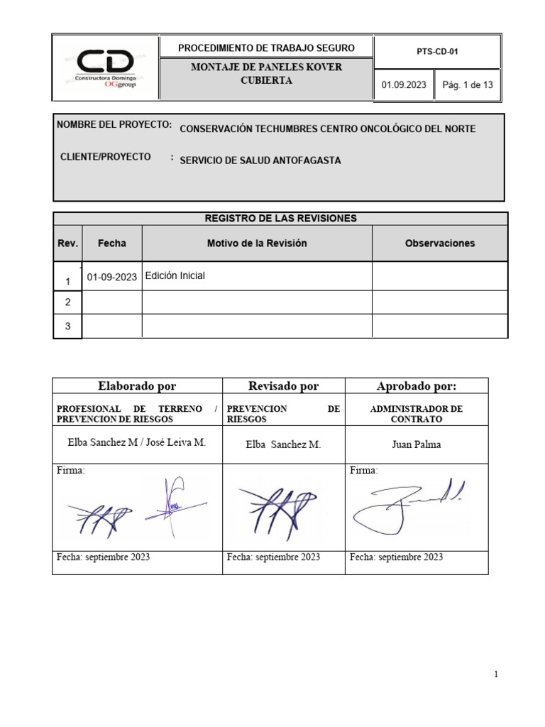 PTS Montaje de Cubierta | PDF