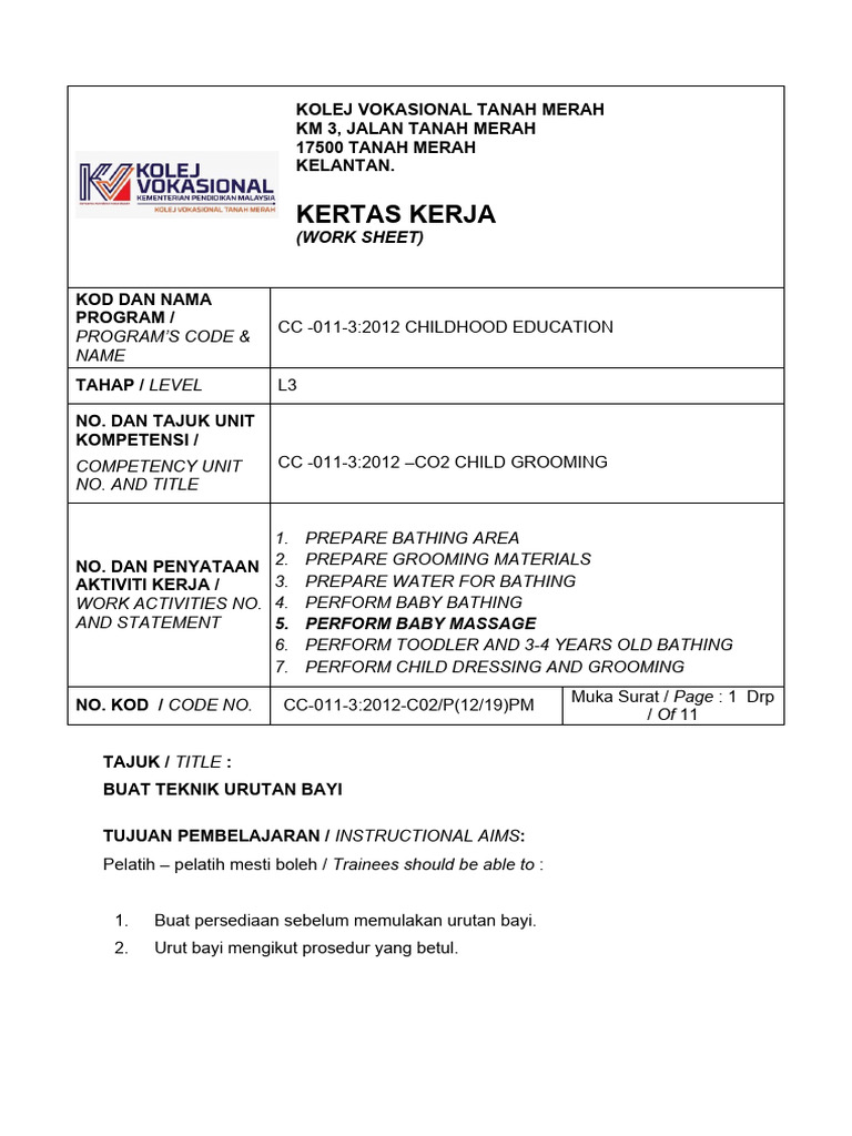 Kertas Kerja - Amali | PDF