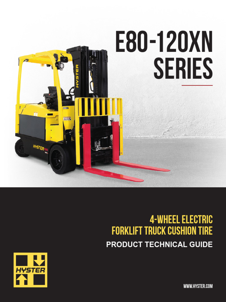 FICHA TECNICA HYSTER e80-120xn-tech-guide | PDF | Forklift | Tire