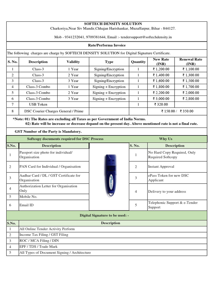 DSC Quotation | PDF | Payments