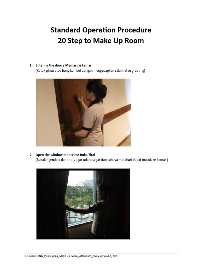 Sop - 20 Make Up Room | PDF