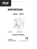 142F English Manual | PDF | Gasoline | Carburetor