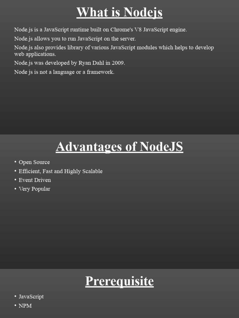 Introduction To NodeJs | PDF | Art