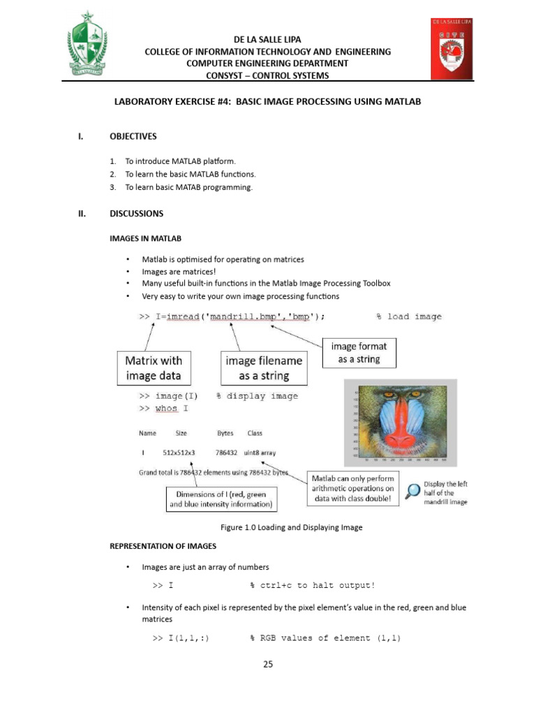 Laboratory Exercise 4 (Consyst) - 1 | PDF | Matlab | Rgb Color Model