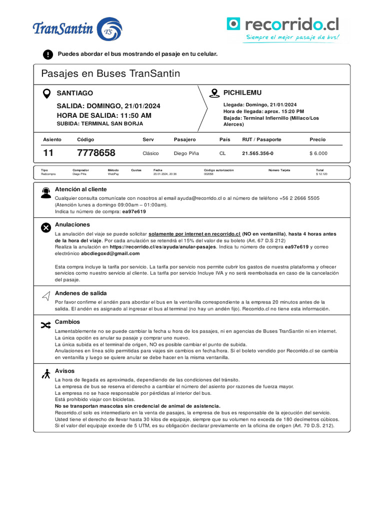 Pasaje recorrido ea97e619 | PDF