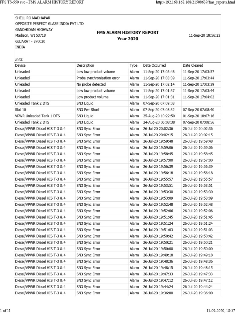 FMS Report | PDF | Synchronization | Audio Electronics