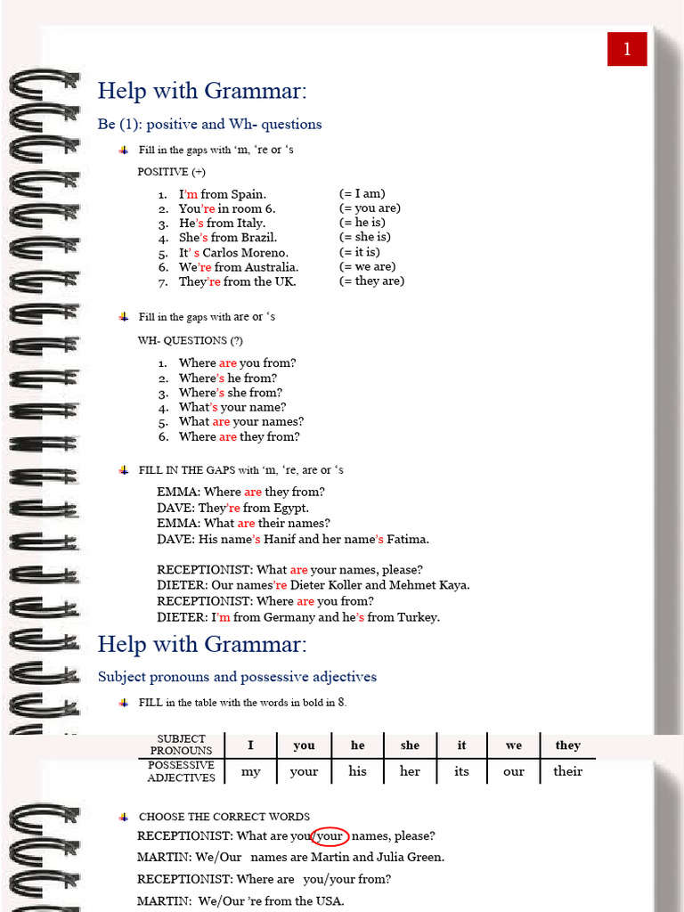 Help With Grammar | PDF | Language Families | Syntax